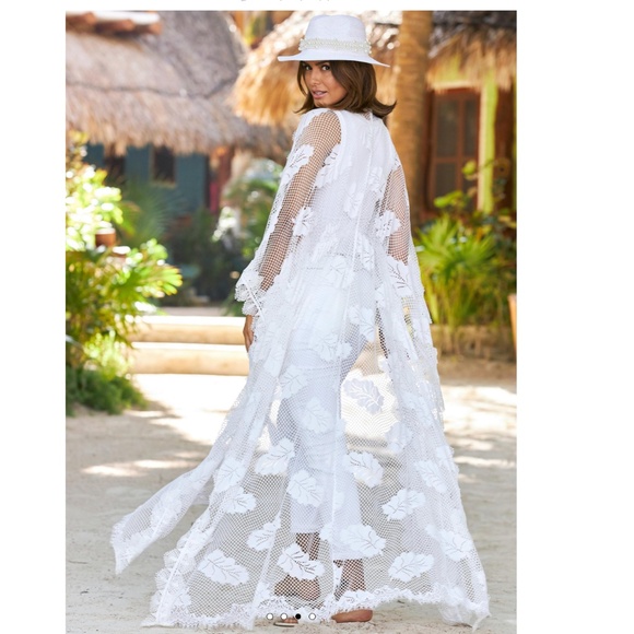 Boston Proper | Swim | Boston Proper White Lace Duster Vacation ...